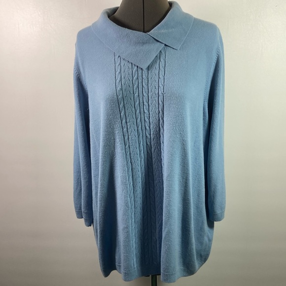 Allison Daley | Sweaters | Allison Daley Sweater Women Size 2x Blue ...